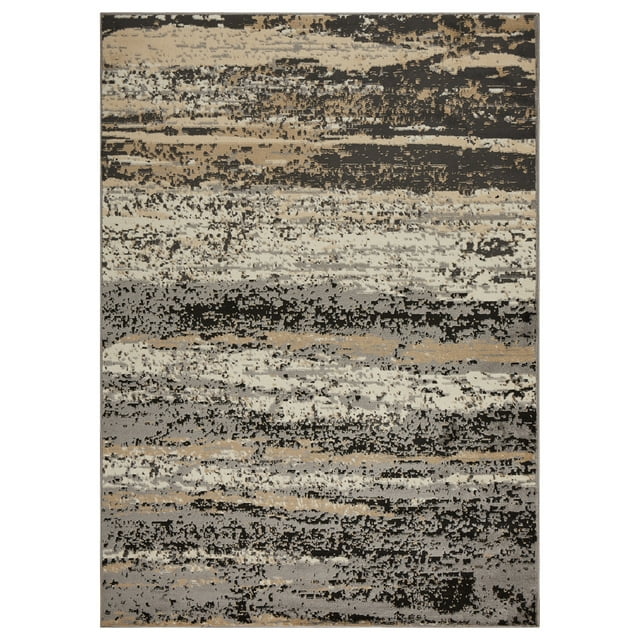 Ox Bay Infinity 5 x 7 Neutral Multi Abstract Distressed Indoor ...