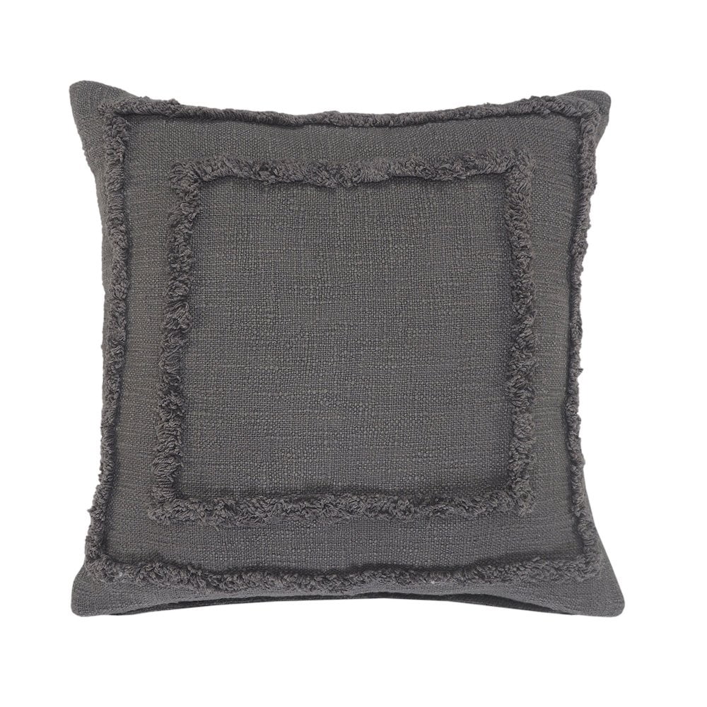 LR Home Modern Tufted Solid Gray Throw Pillow - Walmart.com