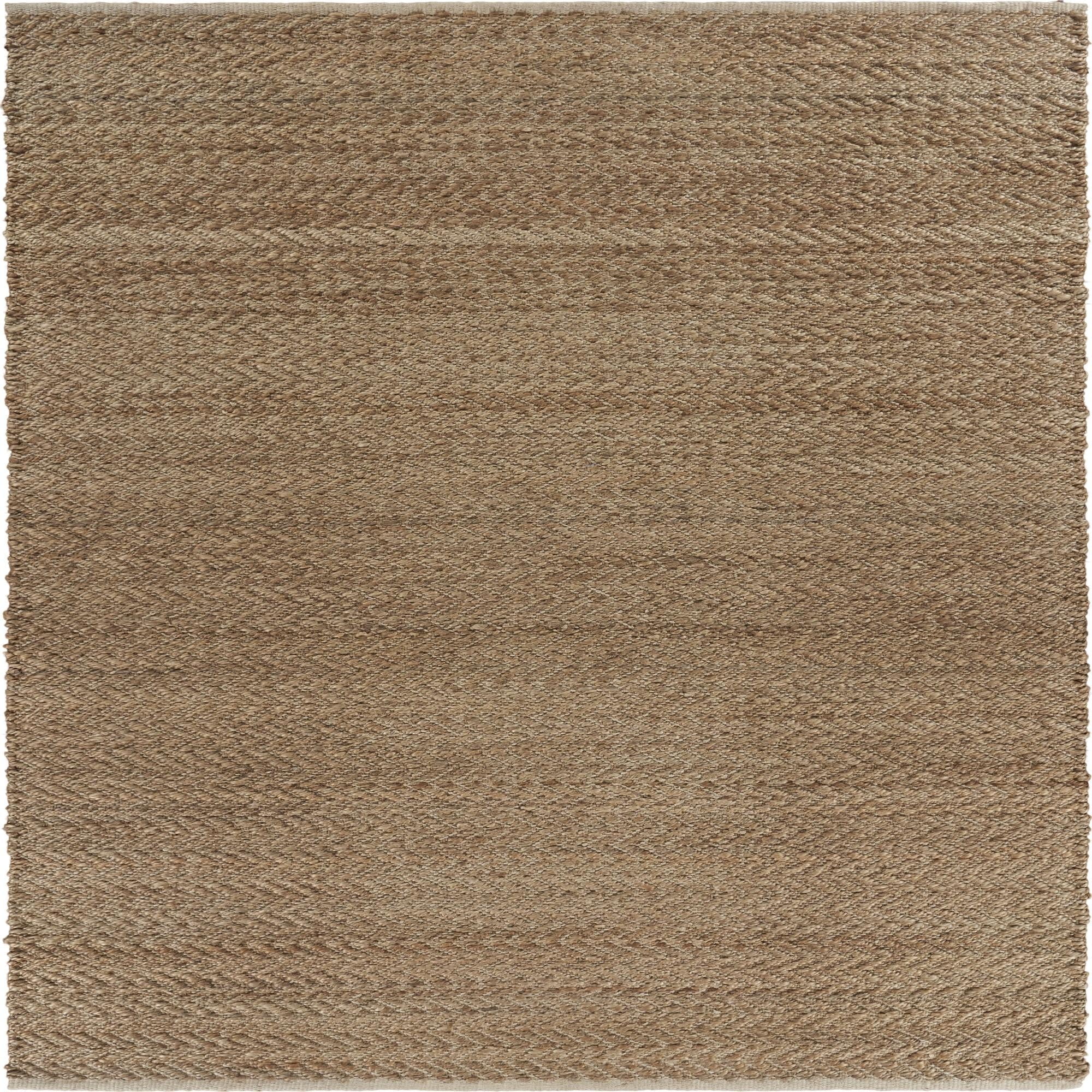 Ox Bay Ollie 7'9" x 9'9" Natural Brown Chevron Braided Jute Indoor Area ...