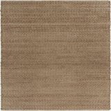 Ox Bay Ollie 7'9" x 9'9" Natural Brown Chevron Braided Jute Indoor Area ...