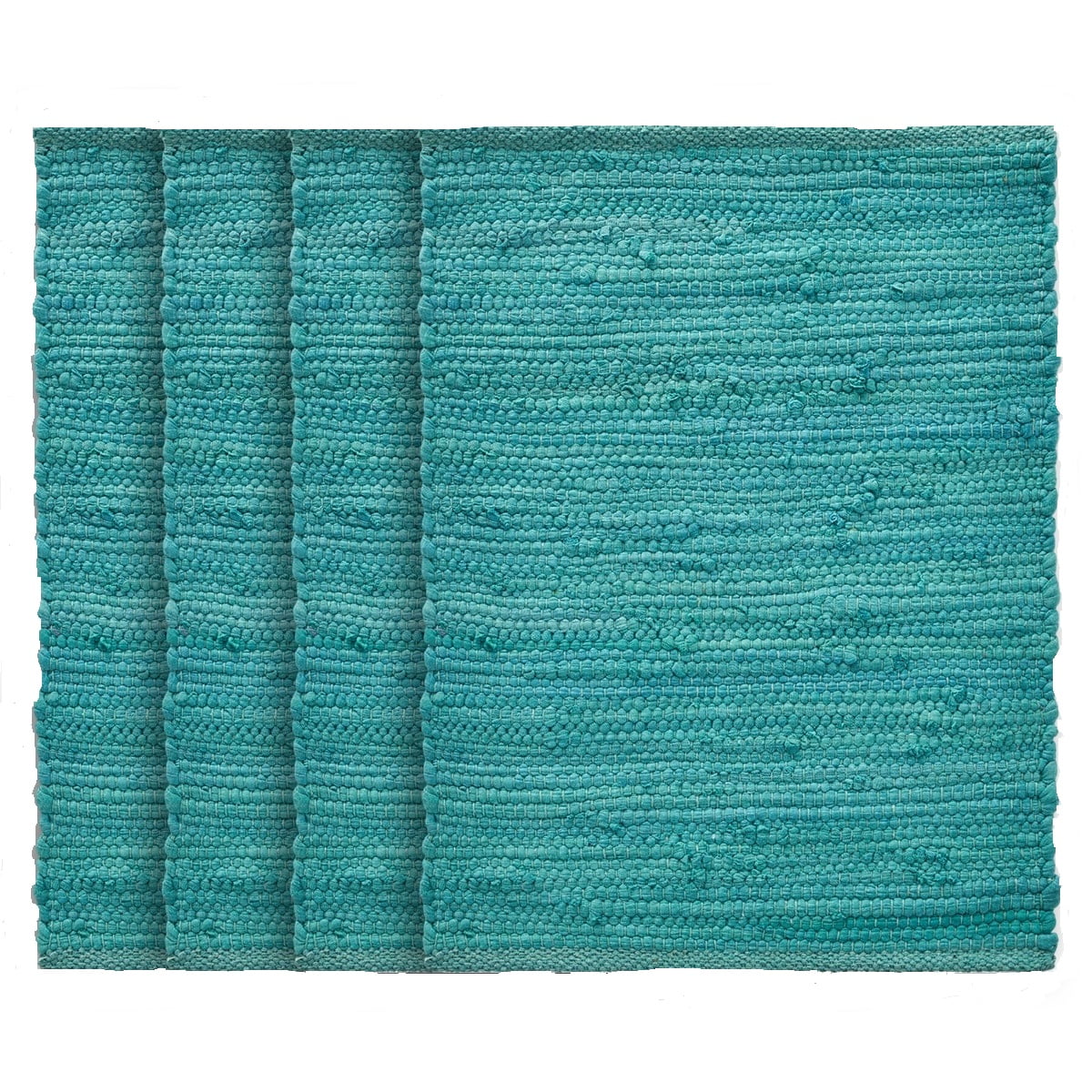 Ox Bay Zest Set of 4 Cotton Placemats, Teal Solid - Walmart.com
