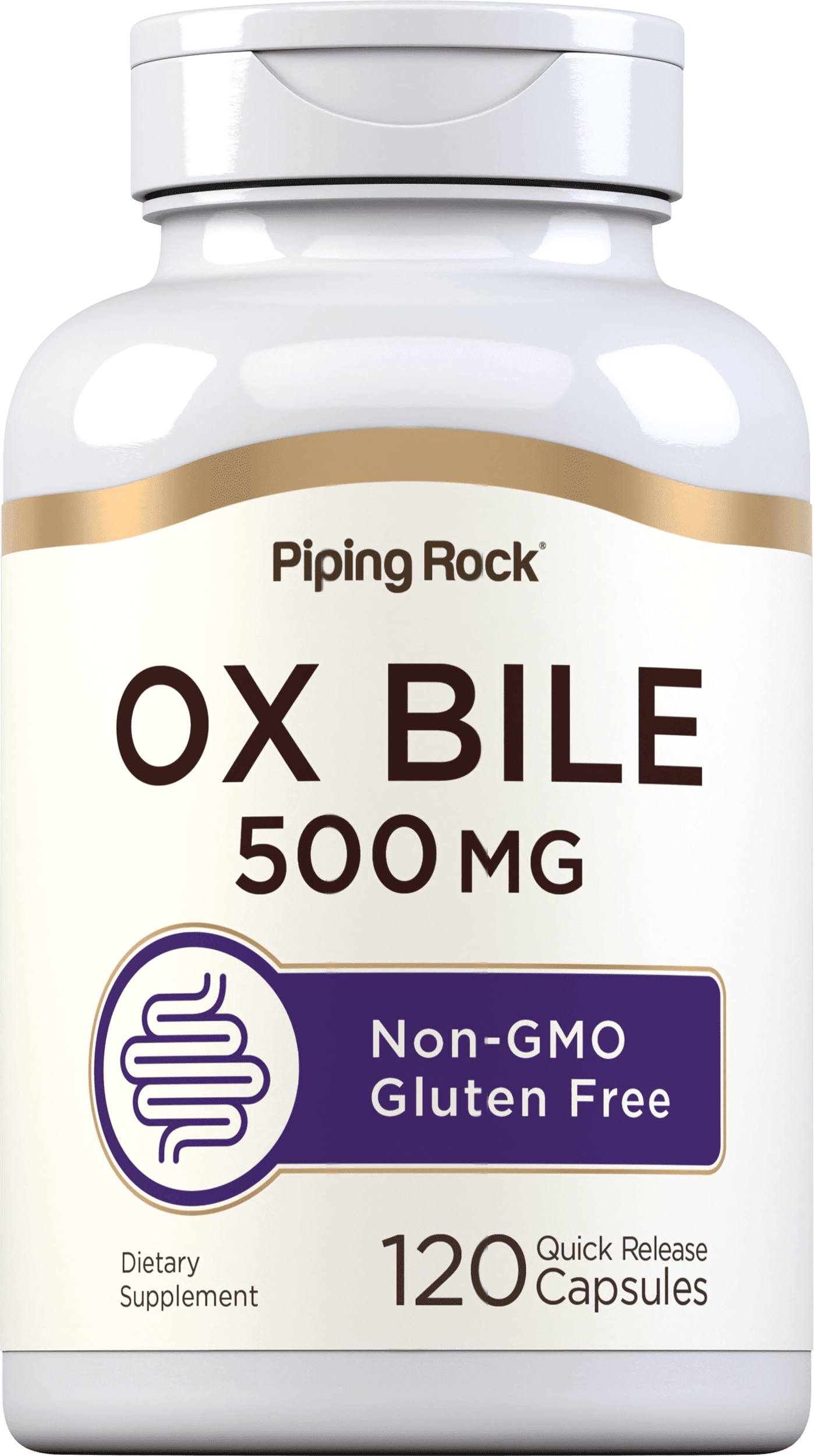 Piping Rock Ox Bile 1000mg Supplement | Digestive Enzyme | 100 Quick ...