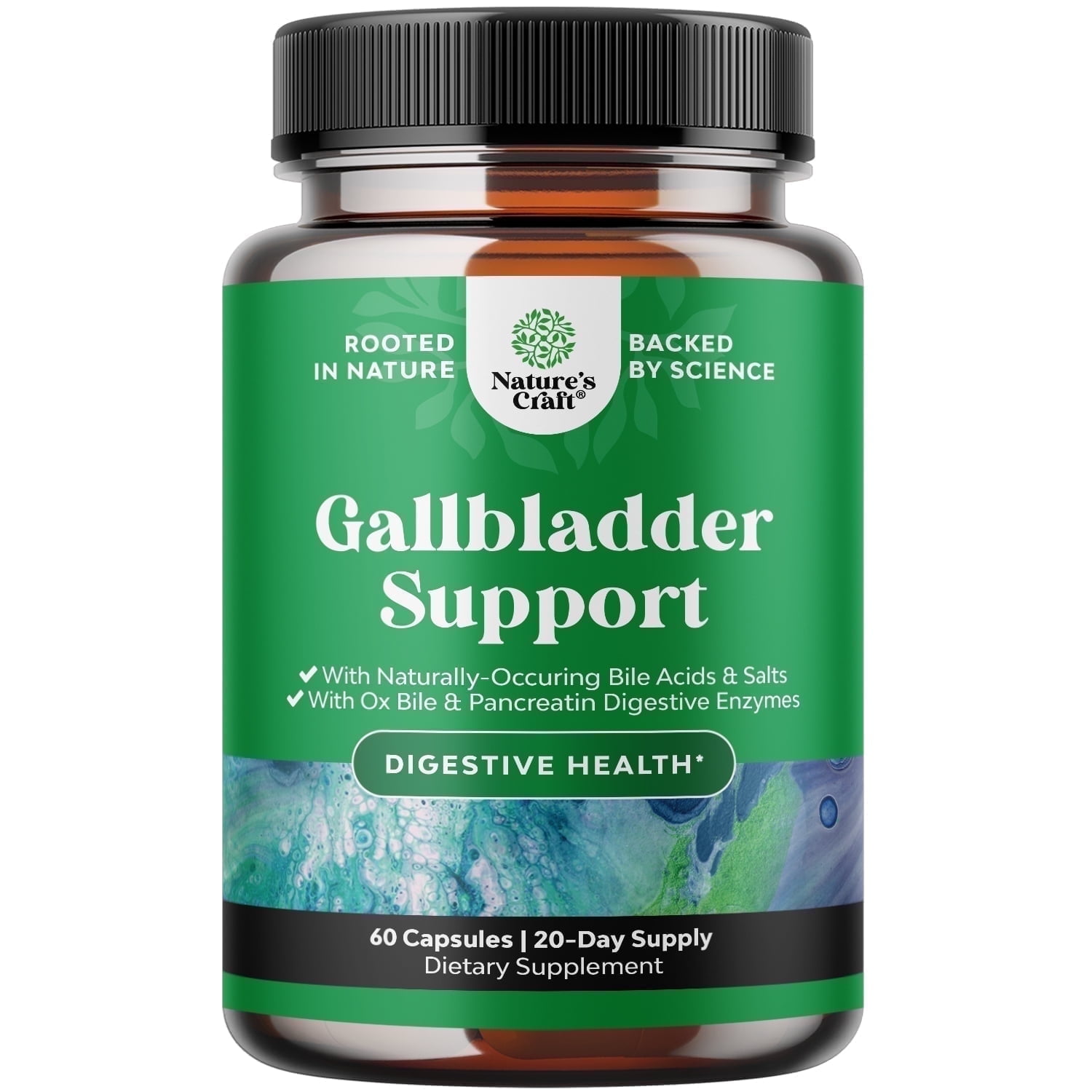 Purified Ox Bile Salts Supplement for Gallbladder Support and Digestive ...