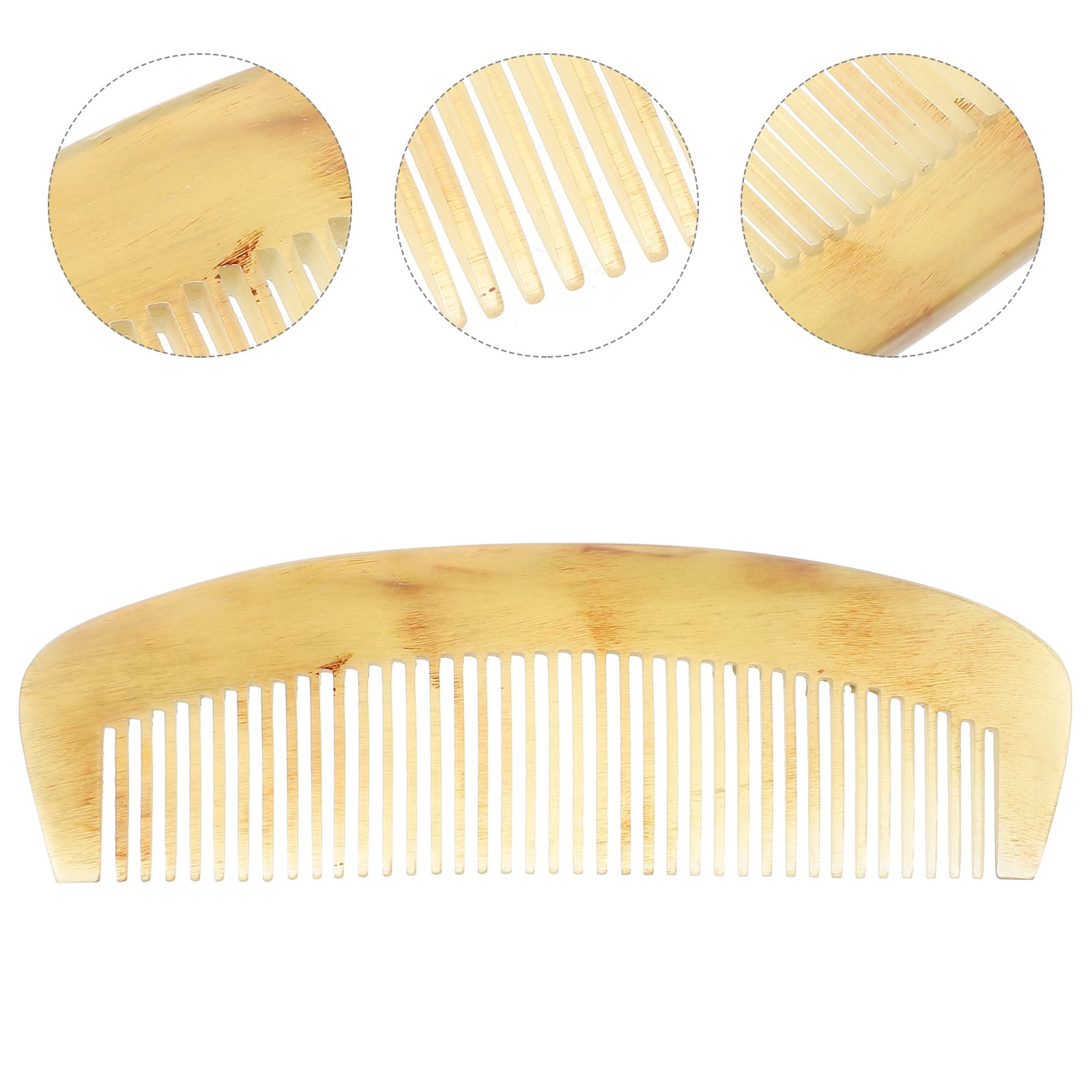 Ox Horn Comb Natural Horn Comb Anti Static Comb Without Handle- cut ...