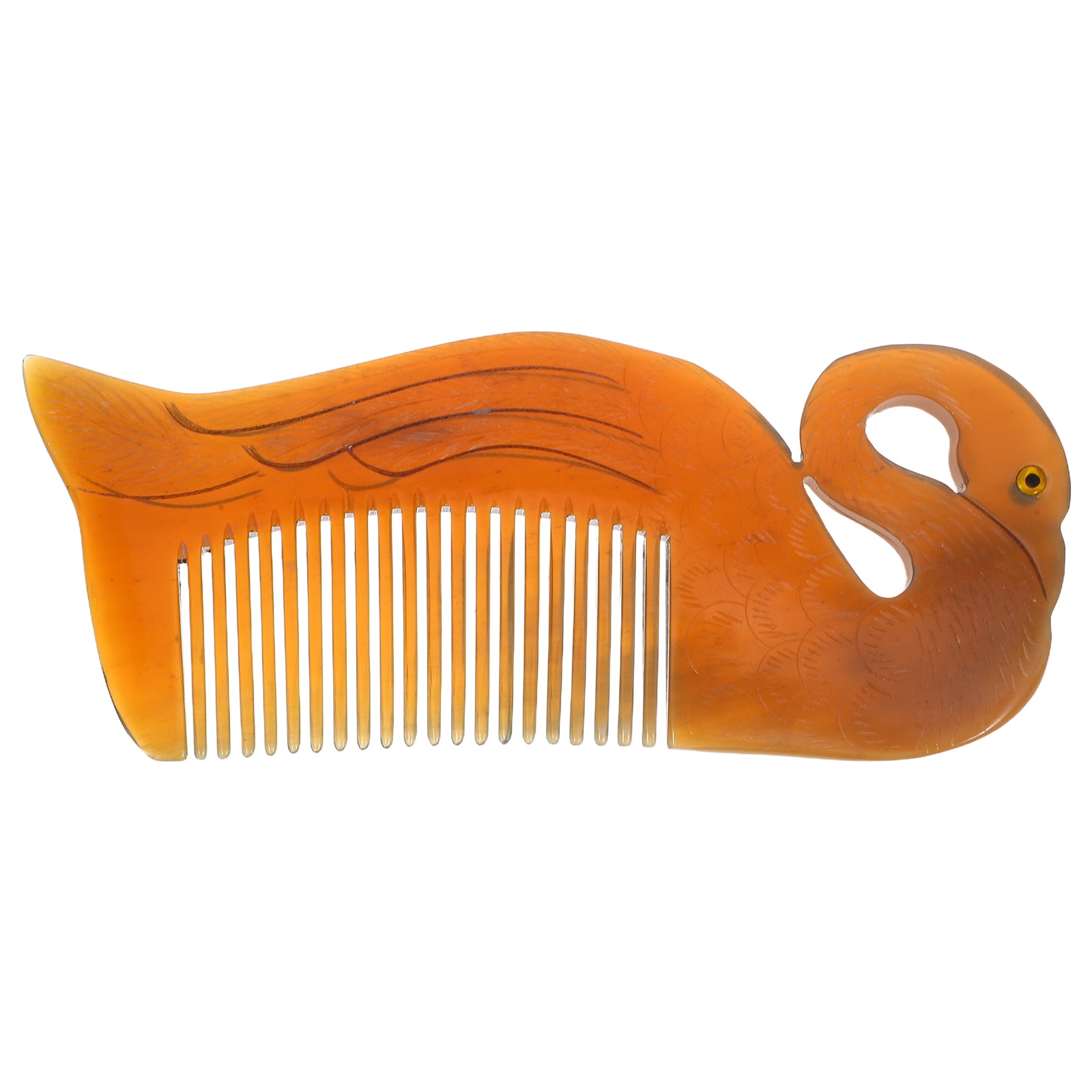 Ox Horn Comb, Ox Horn Hair Comb Double-sided Engraving Horn Comb ...