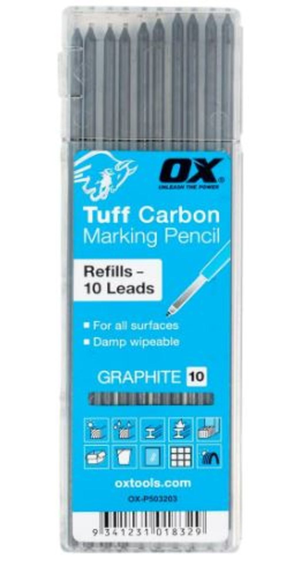 Ox Tools Tuff Carbon Marking Pencil Replacement Lead 10Pk - Walmart.com