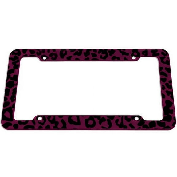 Carbon Fiber License Plate Frame, Glossy Waterproof Plastic Number ...