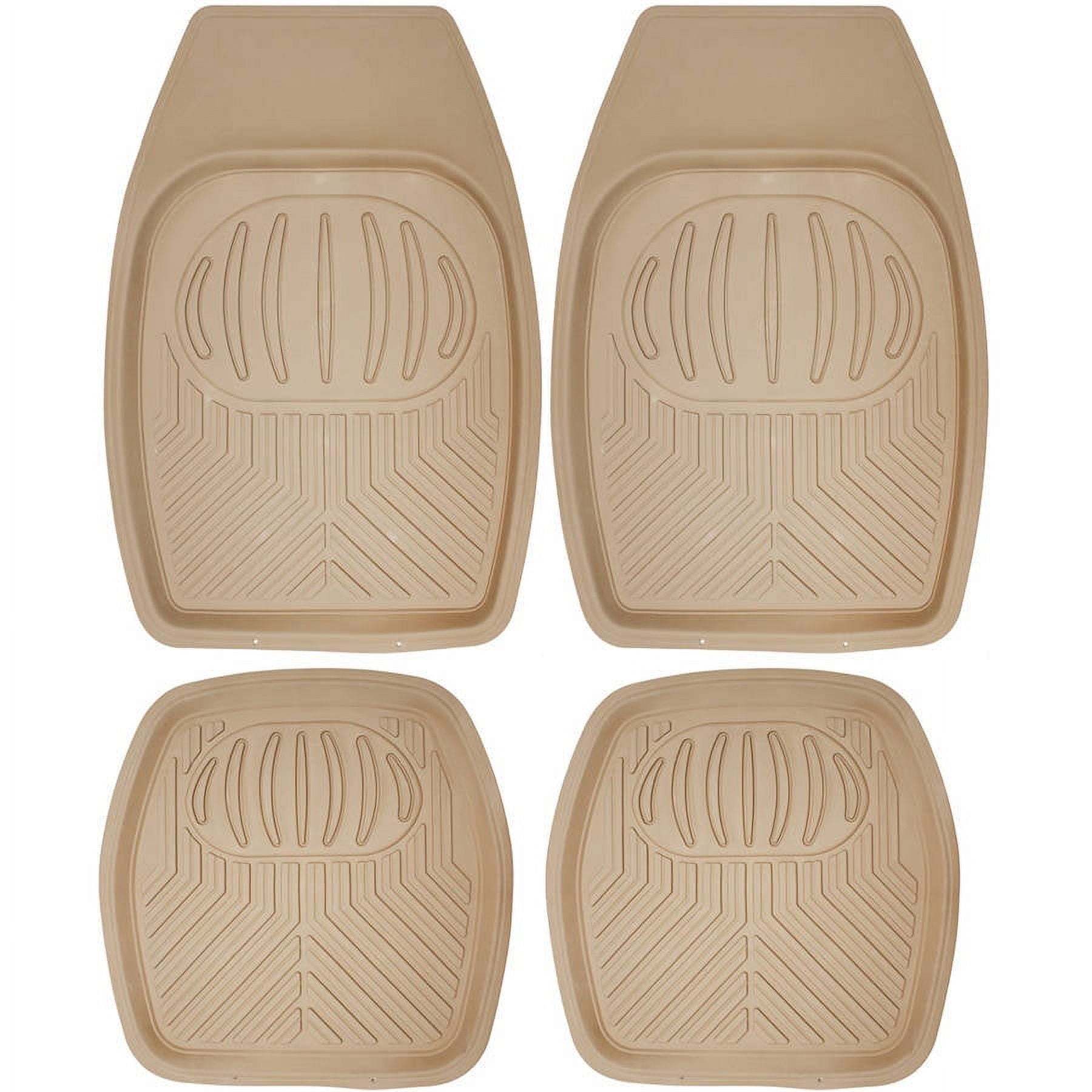 OxGord Universal Fit 4-Piece Full Set Pan Tech Heavy Duty Rubber Floor ...