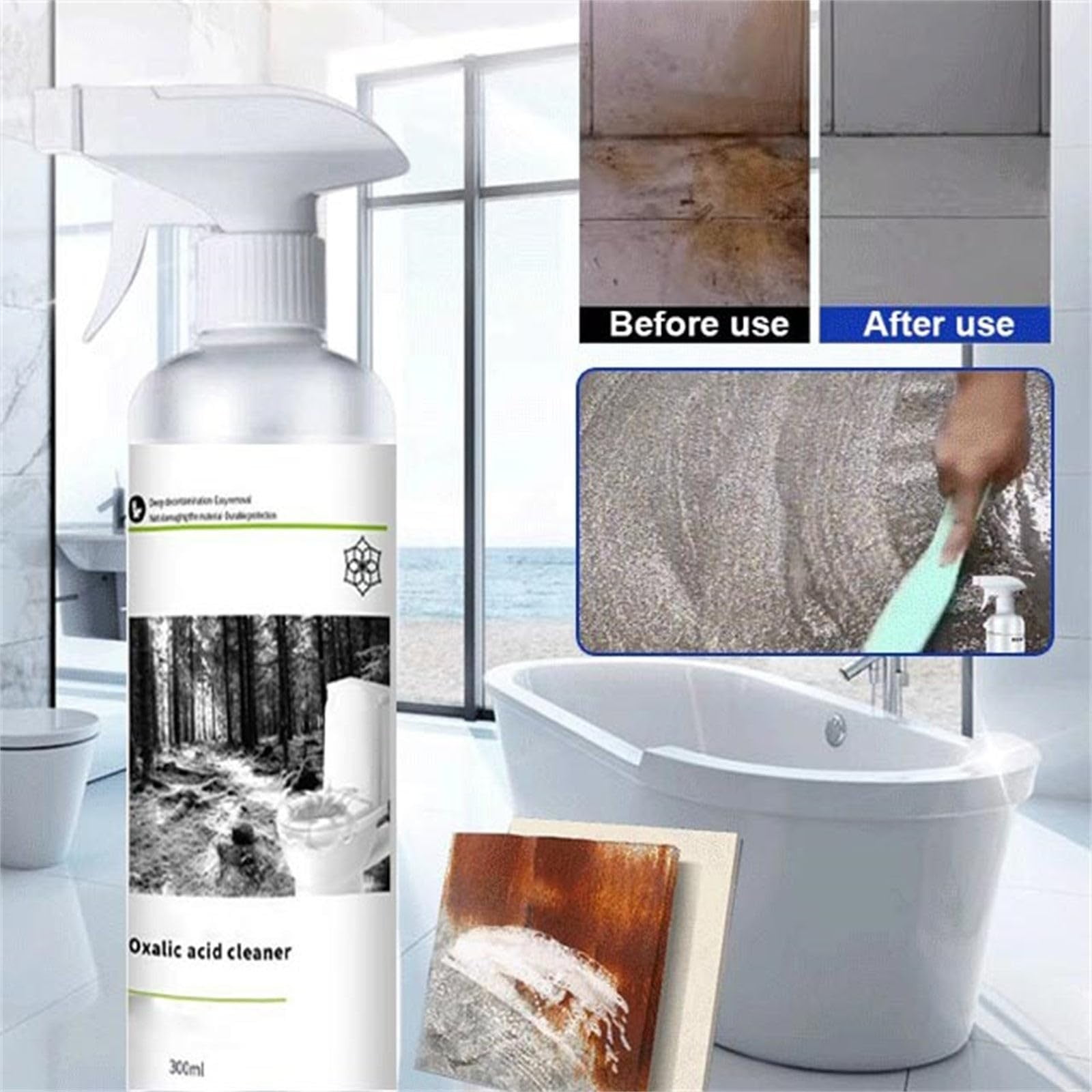 Oxalic Multi-Purpose Cleaner, Toilet/Ceramic Stain/Limescale/Deposit ...