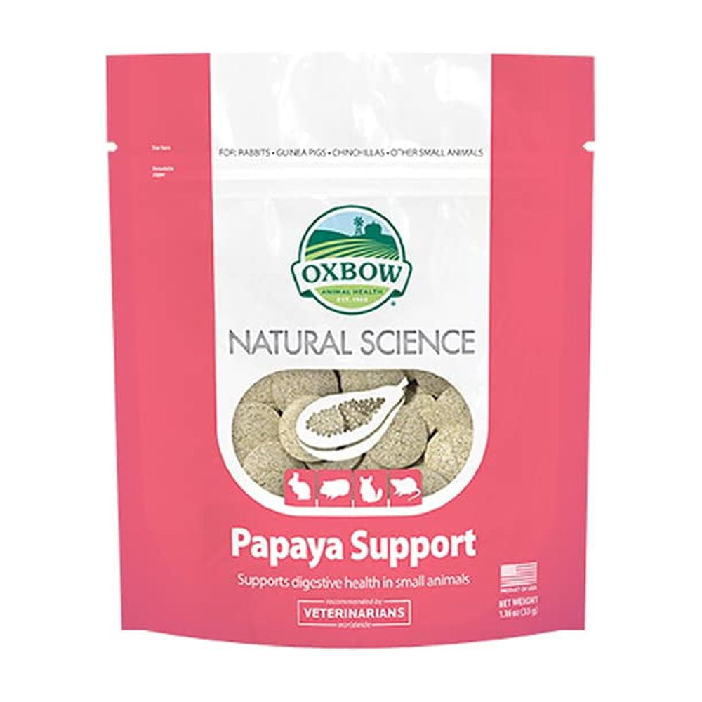 Oxbow Animal Health Papaya TMA2 Support, High Fiber Digestive Supplement for Rabbit & Guinea Pig ...