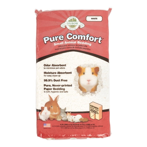 Oxbow Pure Comfort Small Animal Bedding, 21 L, White - Walmart.com