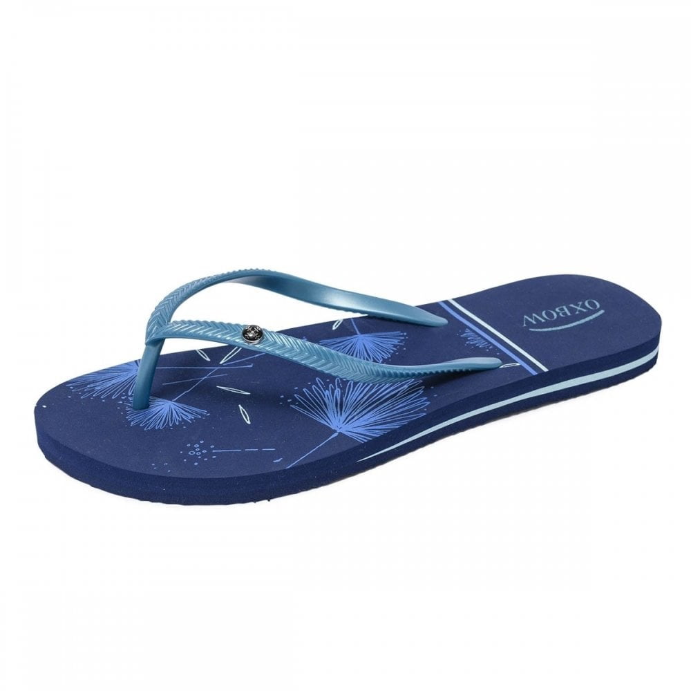 Oxbow Valerie Flip Flops - China Blue - Walmart.com