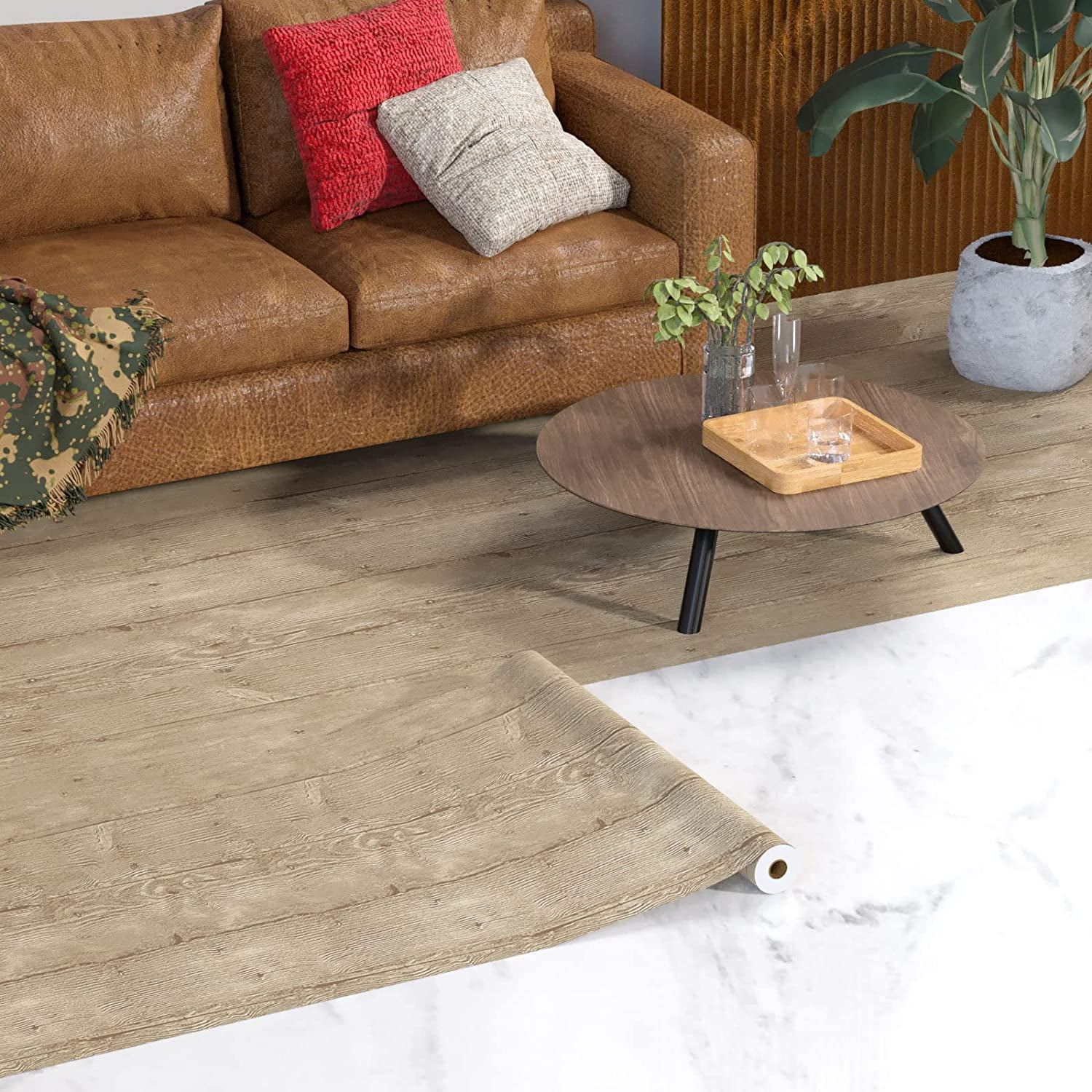 Oxdigi Waterproof Hardwood Look PVC Peel and Stick Adhesive Wood Plank ... Oxdigi Waterproof Hardwood Look PVC Peel and Stick Adhesive Wood Plank ...