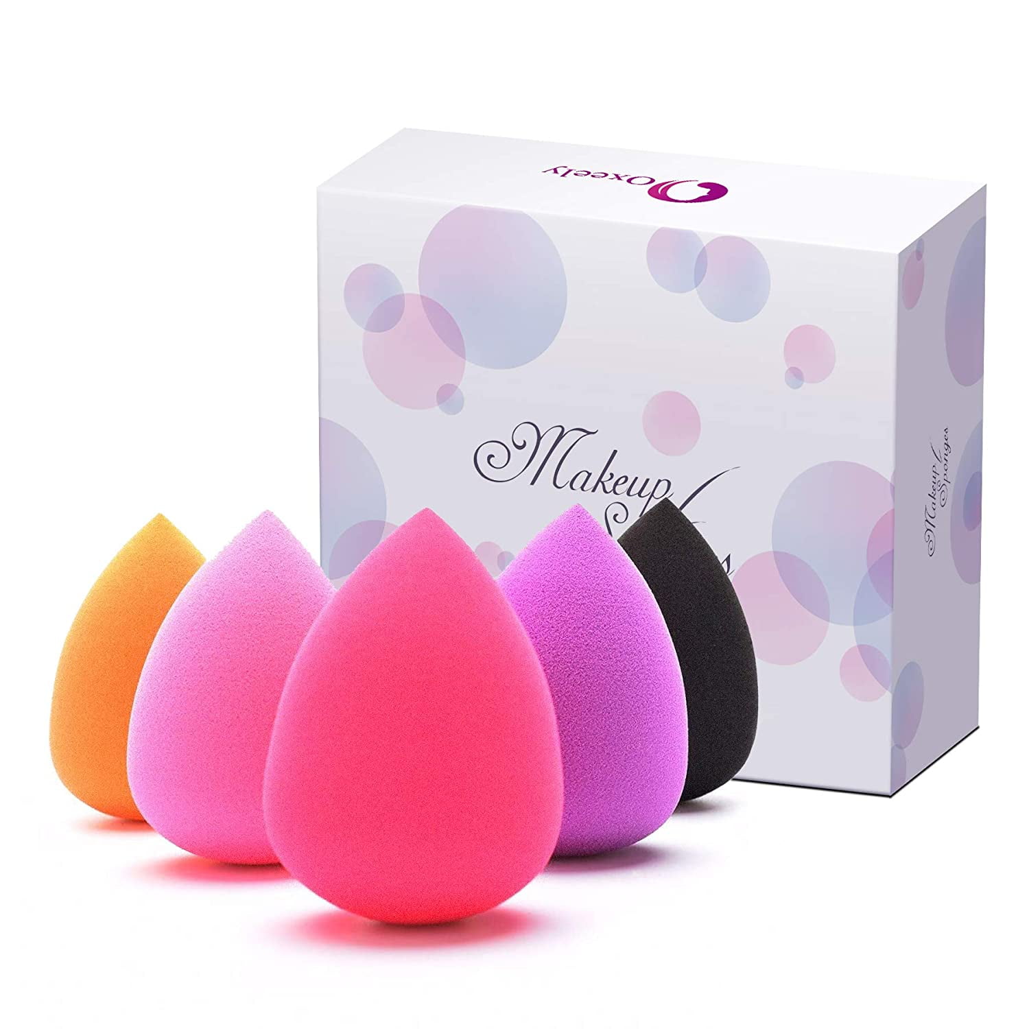 Oxeely Cosmetic Face Precision Application - 5pcs Makeup Sponges ...