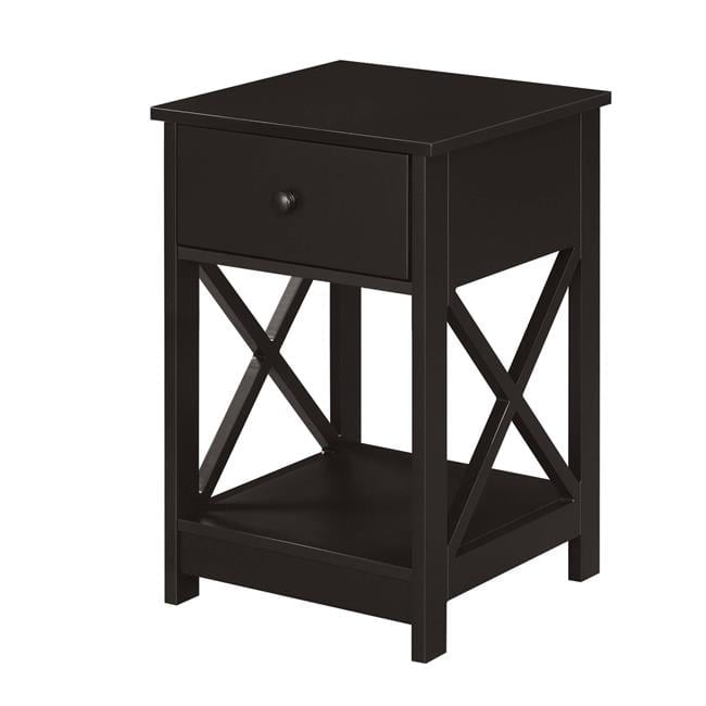 Oxford 1 Drawer End Table, Espresso - Walmart.com