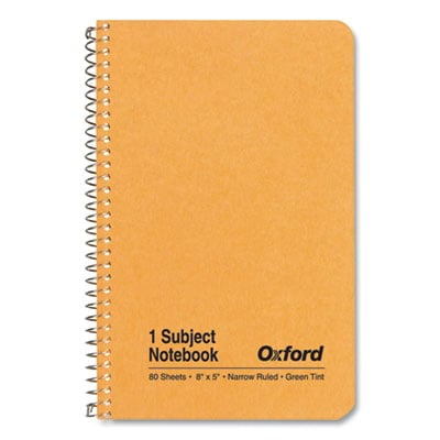 Oxford 1-Subject Notebook 5" x 8" Narrow Ruled 80 Sheets 801068 ...