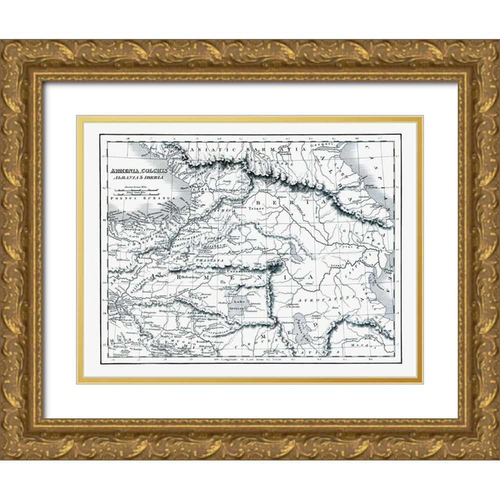 Oxford 14x12 Gold Ornate Wood Framed with Double Matting Museum Art ...