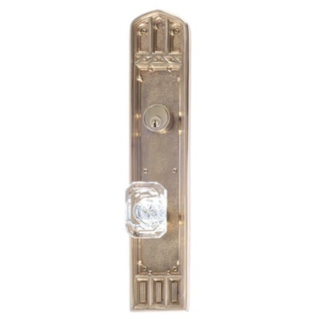 Oxford 18 in. Plate Set with Knobs - Single Deadbolt Set 2.38 in ...