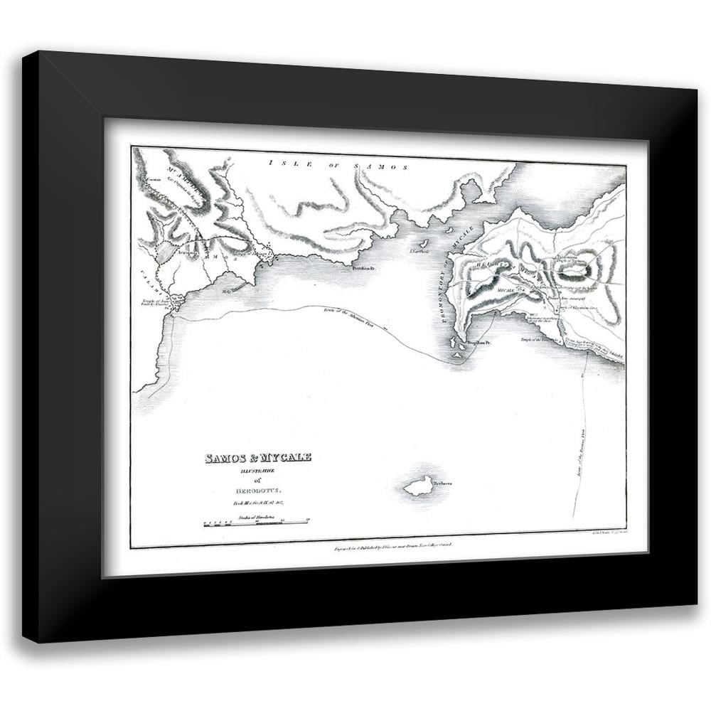 Oxford 18x15 Black Modern Framed Museum Art Print Titled - Samos Mycale ...