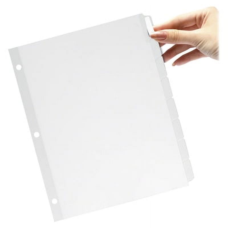 Oxford-1PK Custom Label Tab Dividers With Self-Adhesive Tab Labels, 8 ...