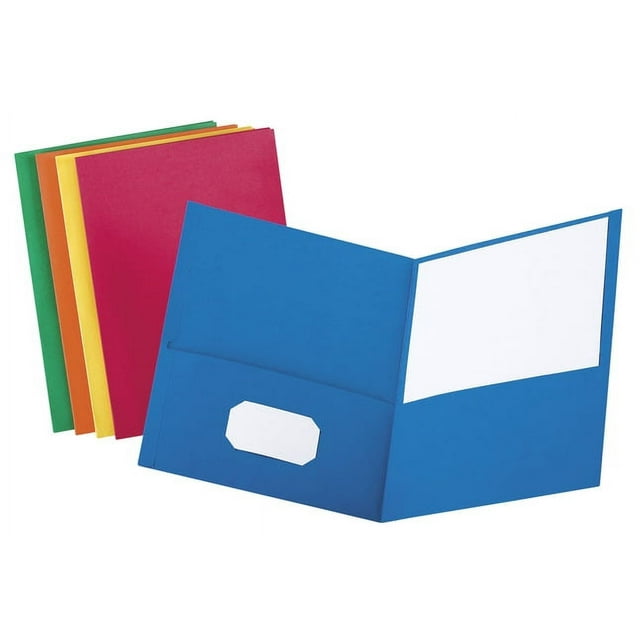 Oxford 2-Pocket Folder, 100 Sheet Capacity, Assorted Colors, Pack of 25 ...