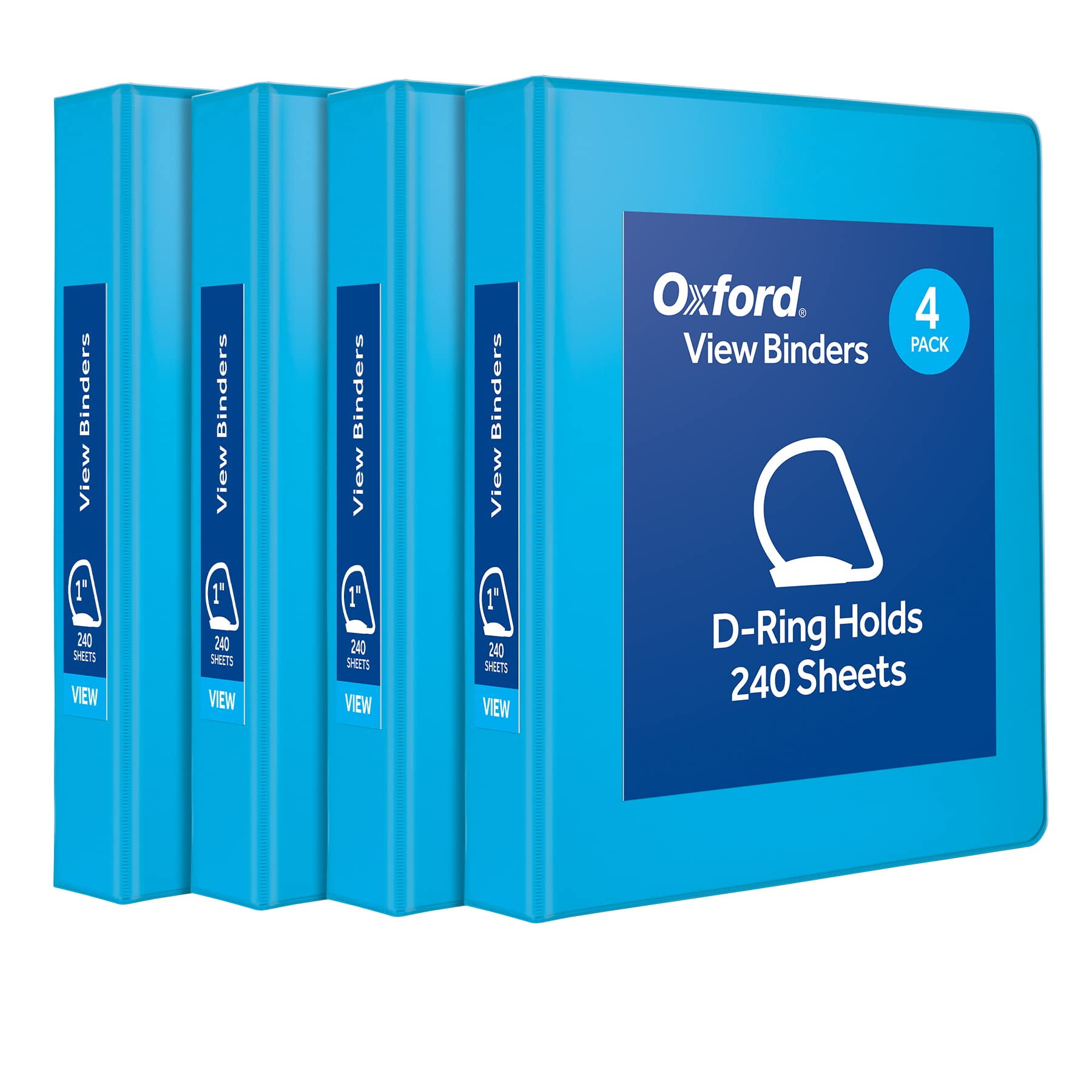Oxford 3 Ring Binders, Binders for School and Office, Durable 1 inch D Rings, Holds 240 Sheets ...