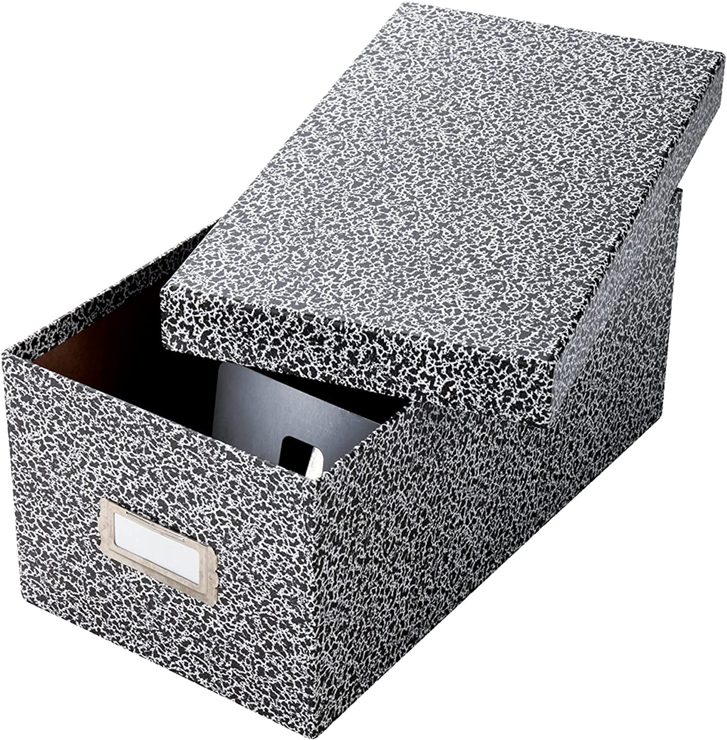 Oxford 40589 Reinforced Board Card File, Lift-Off Cover, Holds 1,200 4 ...