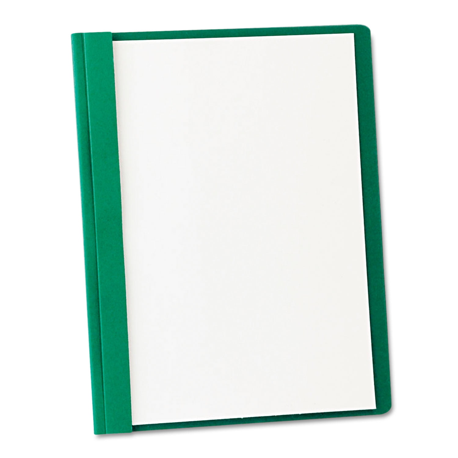 Oxford Clear Front Report Cover 3 Fasteners Letter 1/2" Capacity Green ...