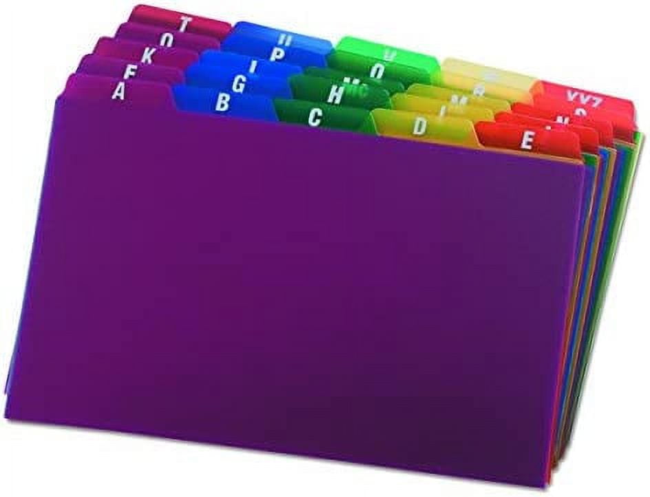 Oxford A-Z Poly Filing Index Cards (73155) - Walmart.com