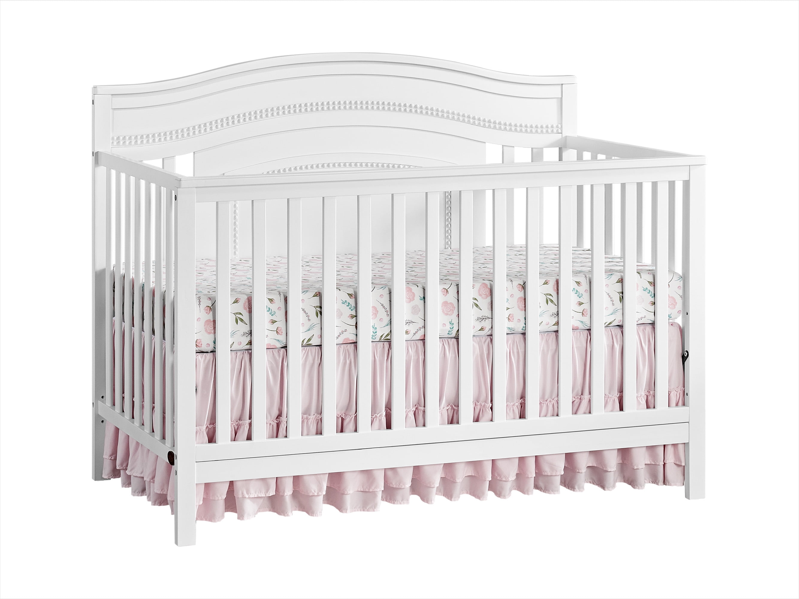 Oxford Baby Luella 4 in1 Convertible Crib, White - Walmart.com