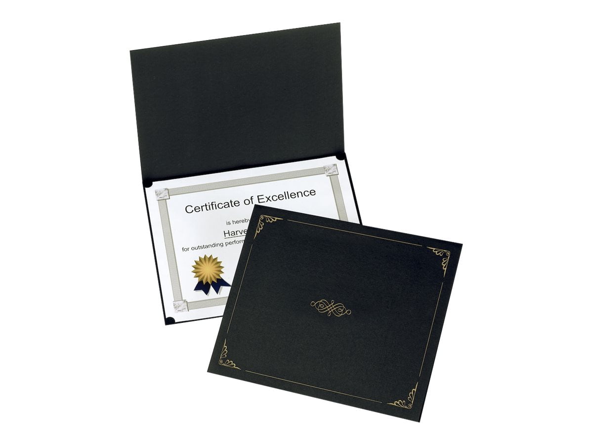 Oxford - Certificate cover - for Letter - black (pack of 5) - Walmart.com