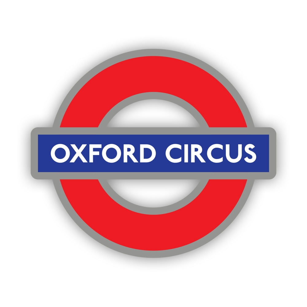 Oxford Circus Tube Sign Roundel Sticker Decal - Self Adhesive Vinyl ...