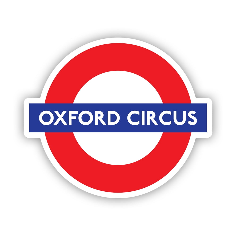 Oxford Circus Tube Sign Roundel Sticker Decal - Self Adhesive Vinyl ...