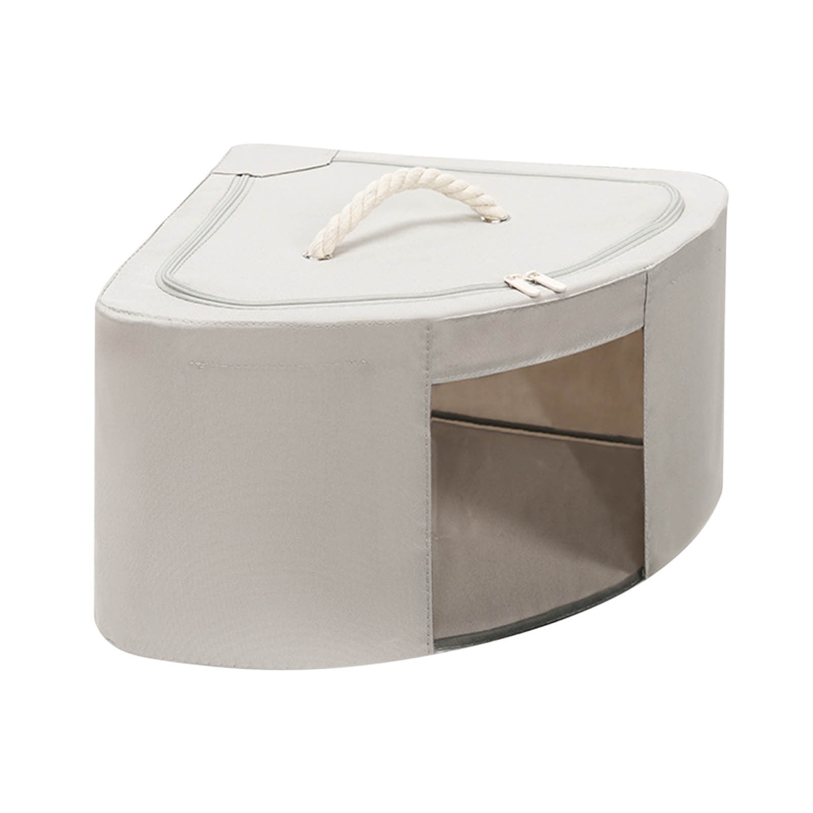 Oxford Cloth Fan Corner Storage Box, Fan-shaped Foldable Storage Bins ...