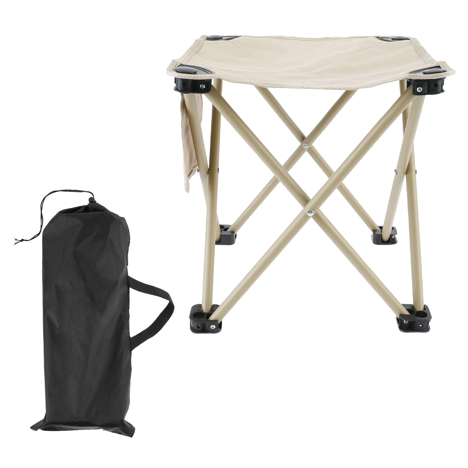 Oxford Cloth Folding Camping Stool With Side Pocket Portable Strong ...