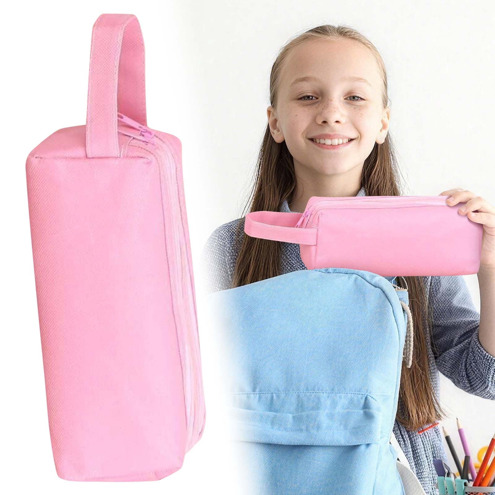 Oxford Cloth Pen Case, Double Zipper Pencil Bag, Large Capacity ...