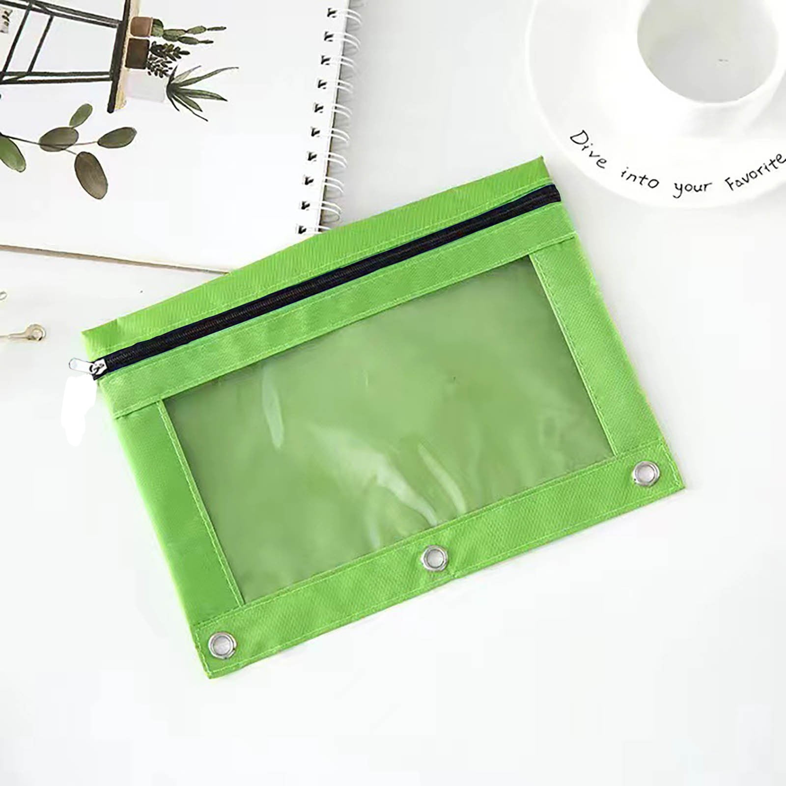 Oxford Cloth Pencil Pouch 3 Ring Binder Pencil Case - Walmart.com