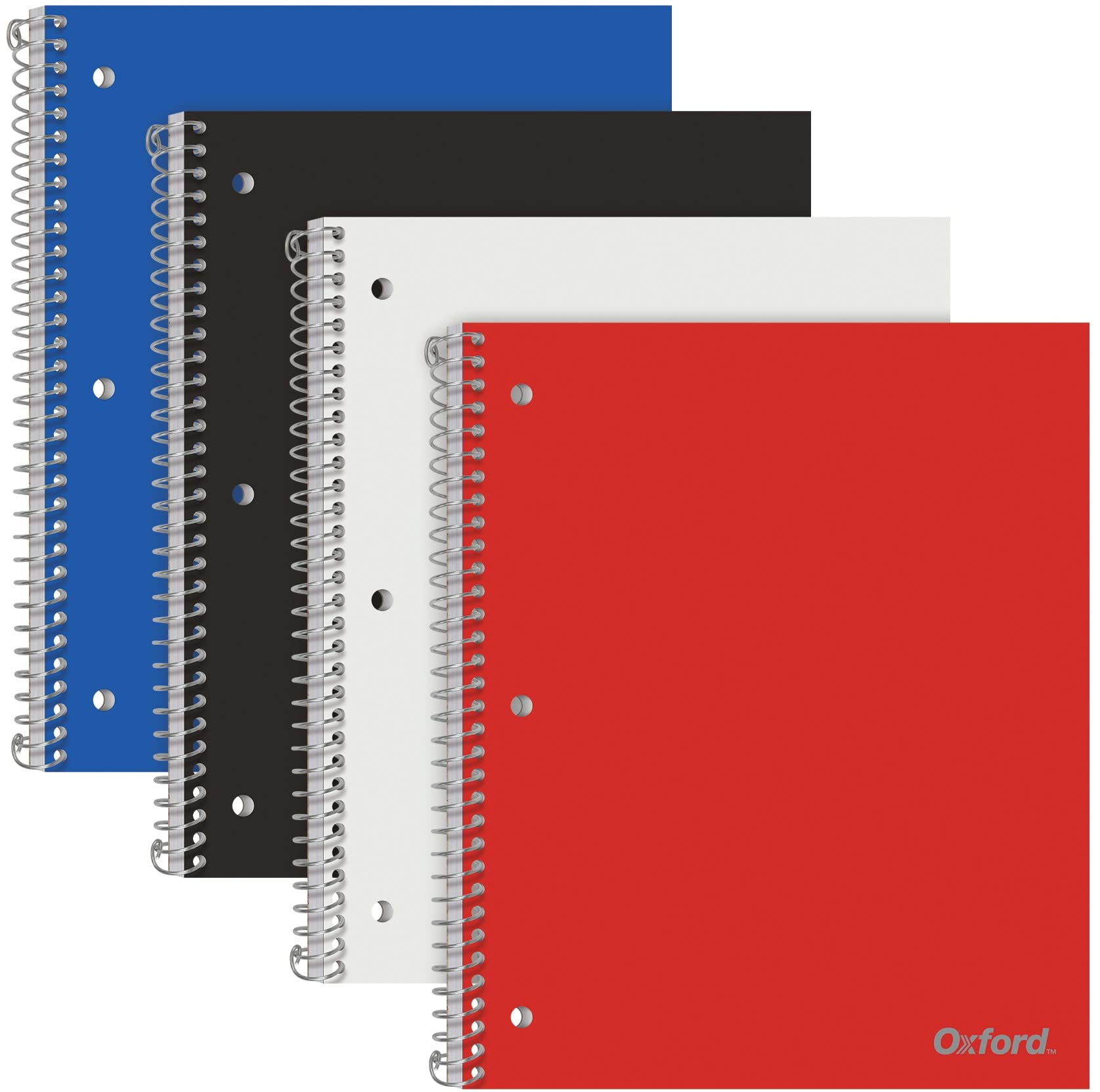 Oxford College Ruled Spiral Notebook 8.5 X 11 - Pack of 4 - College ...