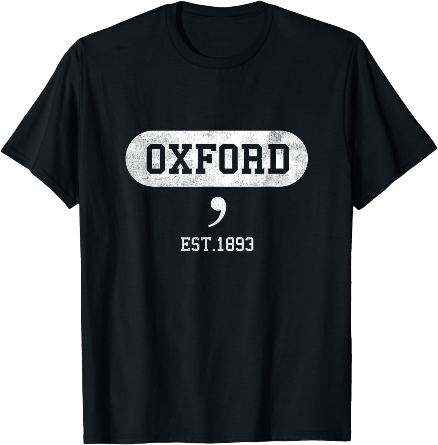 Oxford Comma T-Shirt - Funny English Teacher Shirt - Walmart.com