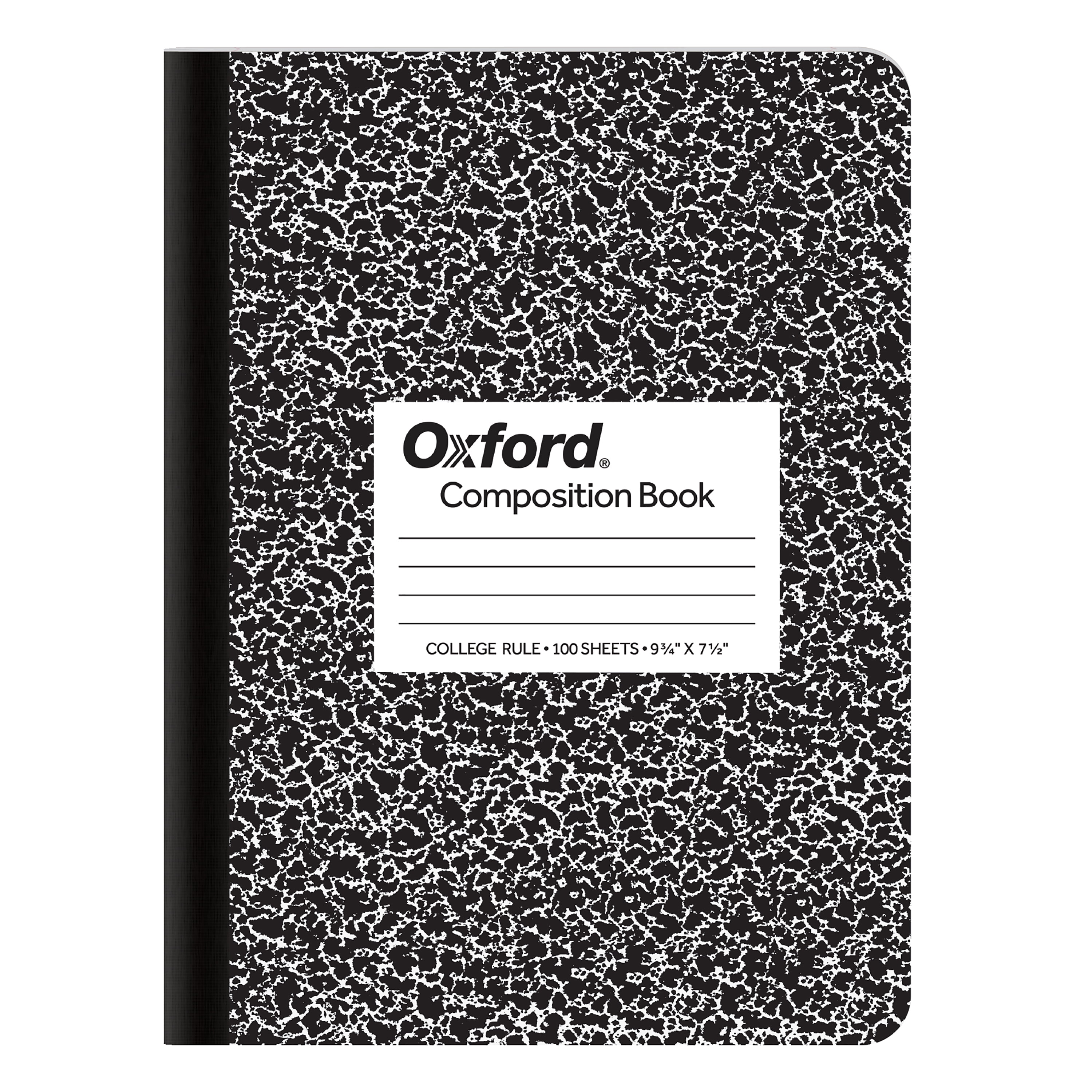 Oxford Composition Book, College Rule, 100 Pages, 7-1/2 in. x 9-3/4 in ...