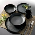 Oxford Contempo, Onyx Stoneware 20 Piece Dinnerware Set, Service for 4 - Walmart.com