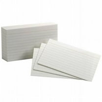 Pen+Gear Ruled Index Cards, 3" x 5", White, 100 Count - Walmart.com