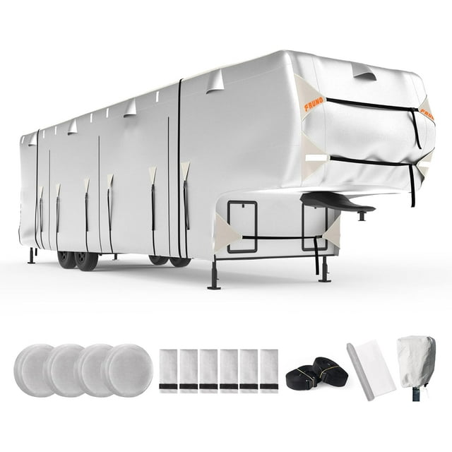 Oxford Fabric 5th Wheel RV Cover Fits 29'-33' Waterproof Rip-Resistant ...