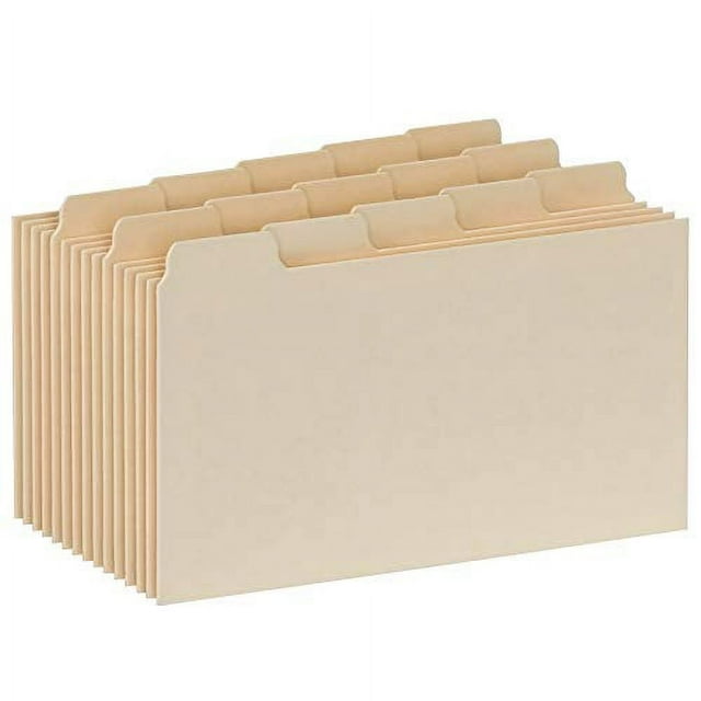 Oxford Index Card Guides with Blank Tabs, 3 x 5 Inches, 1/5 Cut Tabs ...