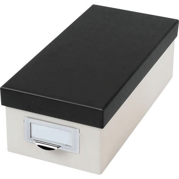 Oxford, Index Card Storage Box, OXF40590, Black and White - Walmart.com