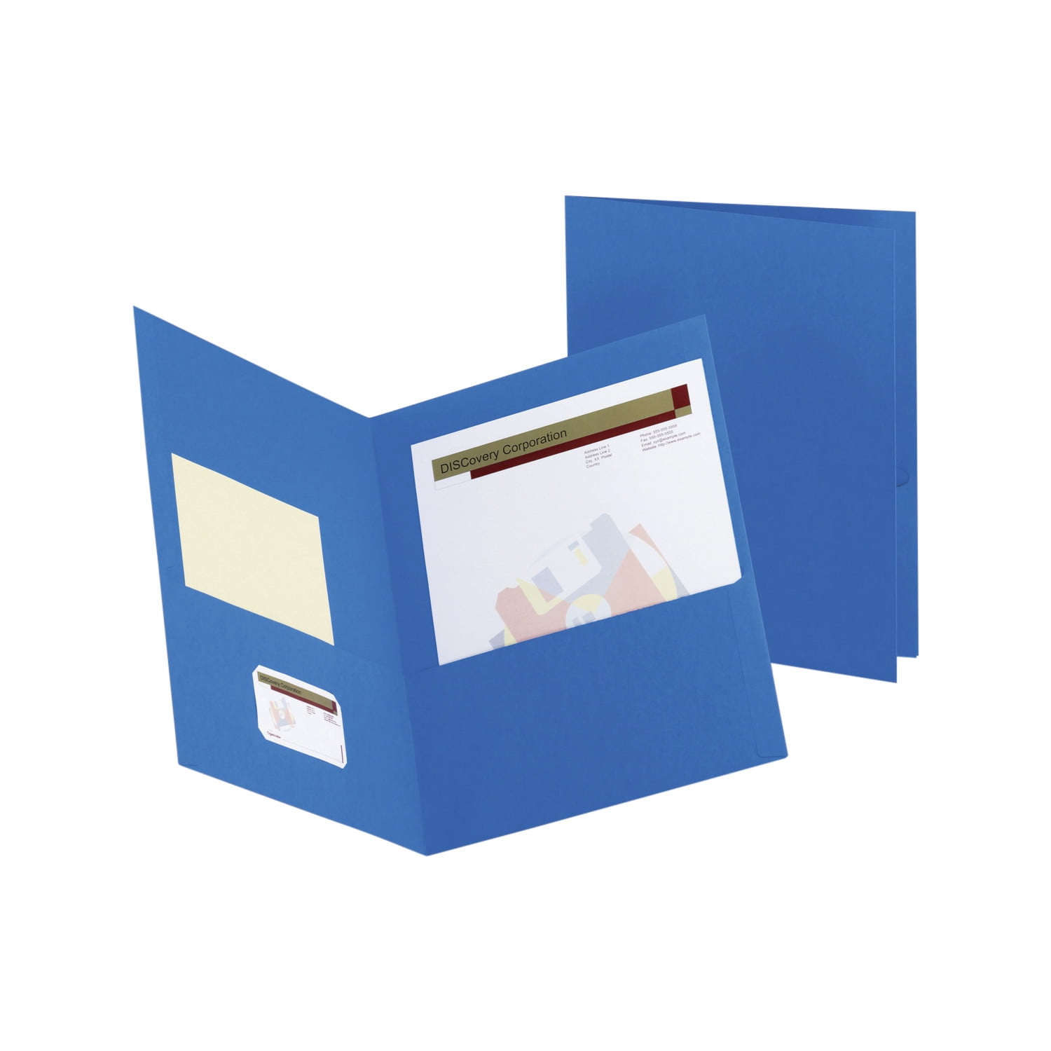 Oxford Jumbo 2-Pocket Folder, 12 x 9 Inches, Royal Blue, Pack of 25 ...