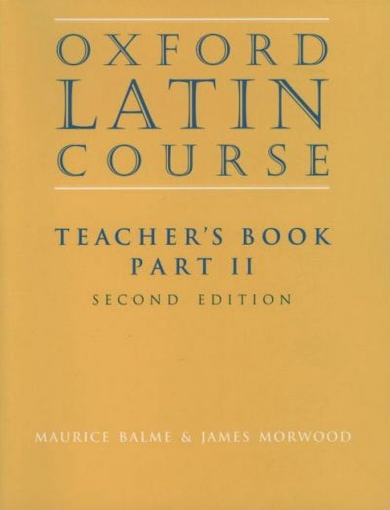 Oxford Latin Course : Teacher's Book - Walmart.com