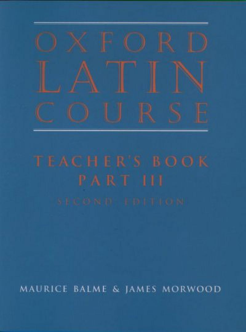 Oxford Latin Course : Teacher's Book - Walmart.com