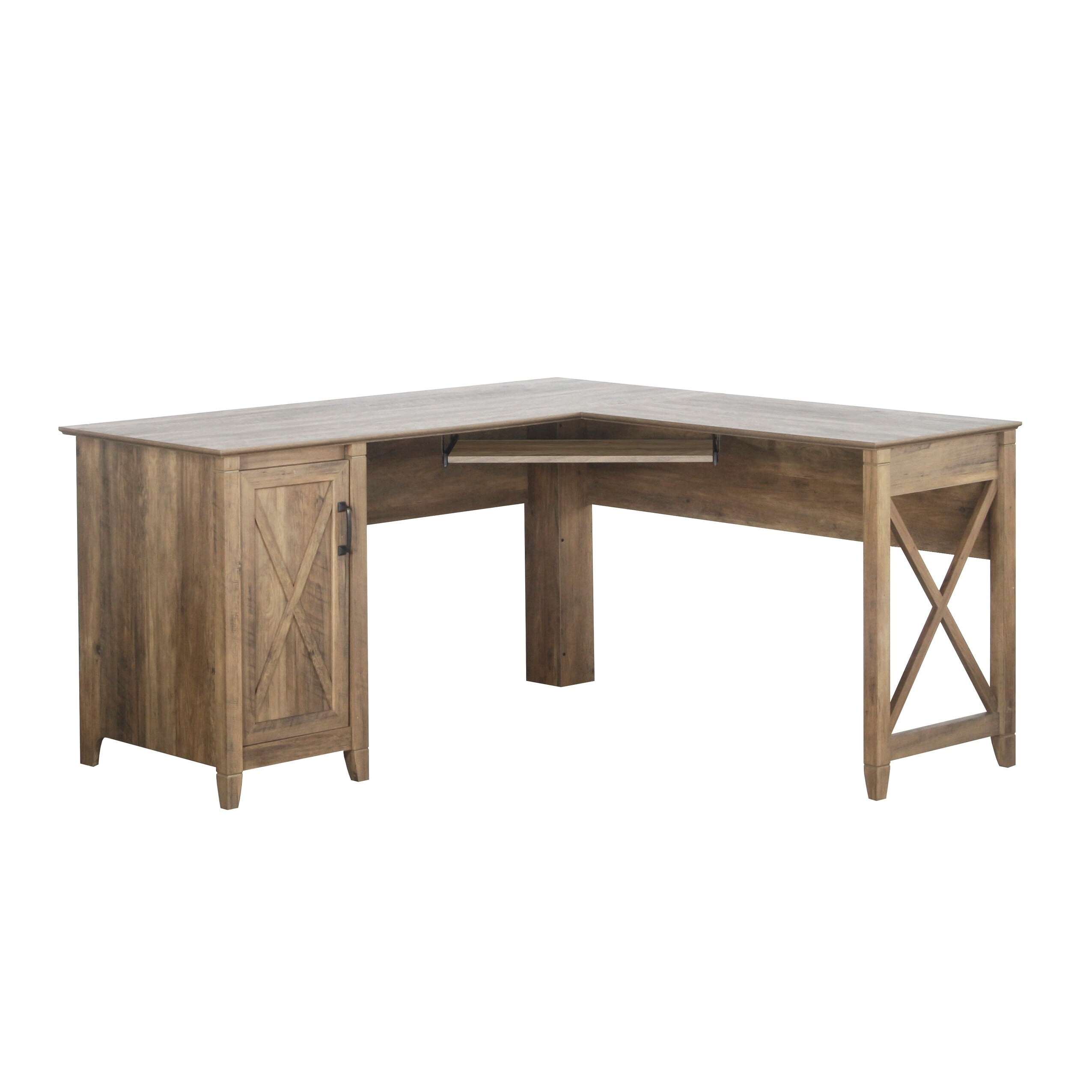 Oxford Modern Farmhouse L-Desk Rustic Oak - Walmart.com