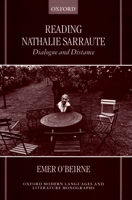 Oxford Modern Languages & Literature Mon Reading Nathalie Sarraute ...